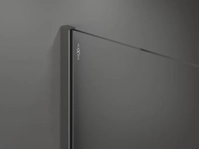Mexen Kioto, sprchová zástěna Walk-In 65 x 200 cm, 8mm čiré sklo, grafitový profil, 800-065-101-95-00