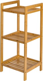 Livarno® Bambusový regál se 3 koši / Bambusový regál