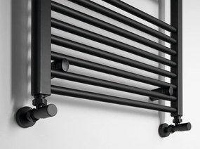 Aqualine Direct otopné těleso rovné boční připojení 600 x 1320 mm černá mat ILR36B