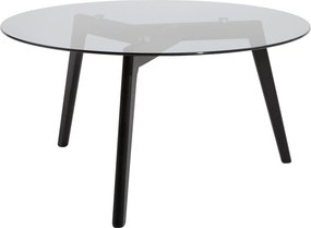 XXXLutz KONFERENČNÍ STOLEK, šedá, černá, dřevo, sklo, 90/90/45 cm Carryhome - Konferenční stolky - 001909000304