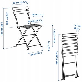 Zahradní židle Ikea kovově zelená