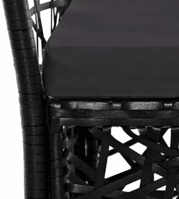 Zahradní židle 2 ks polyratan Dekorhome Hnědá