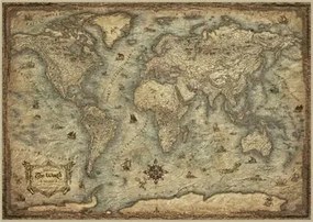 EDUCA Puzzle Mapa světa 3000 / dílků / od 14 let