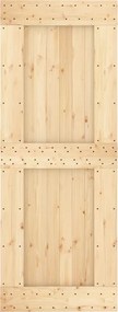 vidaXL Posuvné dveře s kováním 80 x 210 cm masivní borové dřevo [3203186]