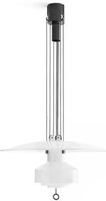 Stilnovo 9311 Saliscendi, bílé stahovací LED svítidlo, 33W LED 2700K stmívatelné DALI, prům. 63cm