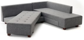 Atelier del sofa Rozkládací rohová pohovka MANAMA šedá pravý roh 825BLC1181