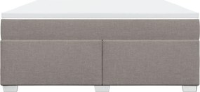 Box spring postel s matrací taupe 180x200 cm textil 3285155