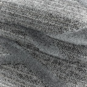 Ayyildiz, Kusový koberec Pisa 4706 Grey kruh, 80x80 (průměr) kruh, šedá, ložnice