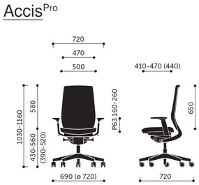 Profim kancelářská židle AccisPro S