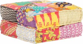 Pouf 60 x 70 x 36 cm patchwork textil 287707