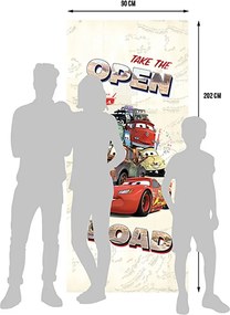 Dětská vliesová fototapeta na zed' Auta Volná Cesta, Disney | 90 x 202 cm | DFTDNV 5476