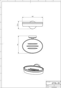 Novaservis - Mýdlenka sklo Metalia 11 chrom, 0136,0