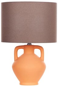 Keramická stolní lampa oranžová LABRADA Beliani