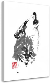 Gario Obraz na plátně Vytí vlka - Péchane Rozměry: 40 x 60 cm