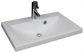 Koupelnový set LAURO - Bílý / Bílý mat