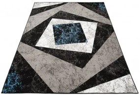 Moderní kusový koberec CHEAP K855E černý Rozměr: 140x200 cm