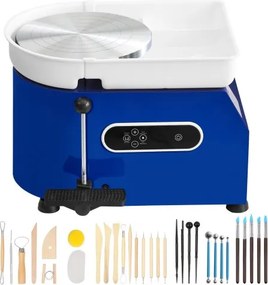 hrnčířský kruh 27,9 cm keramické kotoučové nožní pedály Zástěra 450 W