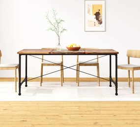 vidaXL Jídelní stůl z masivního recyklovaného dřeva 180 cm [243993] Barva: tmavě hnědá