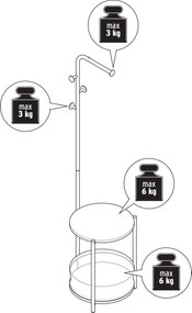 Tchibo - Věšák na šaty - barva: bílá