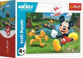 TREFL Puzzle Mickey Mouse: U jezera / 54 dílků / 20 x 13 cm