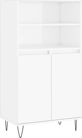 vidaXL Skříň highboard 60 x 36 x 110 cm kompozitní dřevo [831486] Barva: Bílá