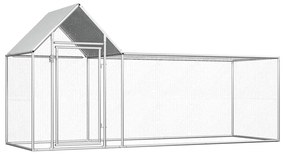 vidaXL Marketos Klec pro kuřata 3 x 1 x 1,5 m pozinkovaná ocel