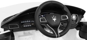 HračkyZaDobréKačky Elektrické autíčko Maserati Ghibli bílé
