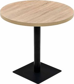 Bistro stůl MDF a ocel kulatý 80 x 75 cm 245613