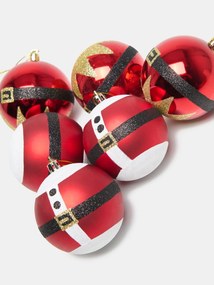 Sinsay - Vánoční ozdoby s motivem obleku Santa Clause - červená