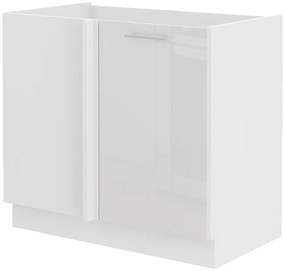 Dolní kuchyňská skříňka Lavera 105 ND 1F BB (bílá + lesk bílý). 1032340