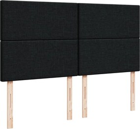 Box spring postel s matrací černá 180x200 cm textil 3292862