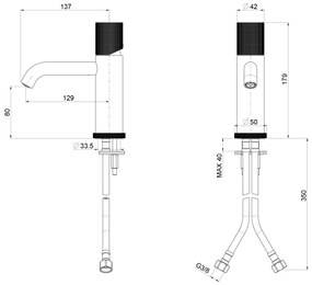 Sapho Sapho, ULTRATAP stojánková umyvadlová baterie bez výpusti, chrom, UT002T