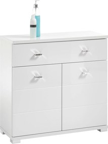 XXXLutz SPODNÍ SKŘÍŇKA, vysoce lesklá bílá, bílá, 76/73/31 cm Xora - Koupelnové série - 001279008611