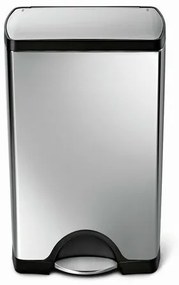 Simplehuman Obdélníkový pedálový koš 38 l, ocel