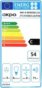 Akpo WK-4 Nero Line 2.0 50 bílá / Digestoř / LED / 500 mm / 323,9 m3/h