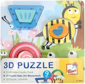Bino 3D puzzle Rybníček / 9 dílků / od 3 let