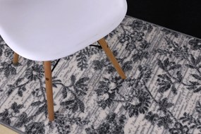TRHÁK: Kusový koberec Flowers grey, 80x150, šedá, obývacia izba, Alfa Carpets