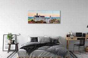 akrylový obraz Německo Castle podzim Munich 120x60 cm