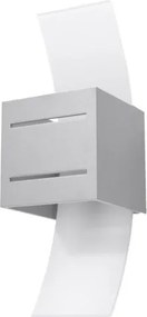 Nástěnné svítidlo SOLLUX Loreto G9 1x40W bez zdroje SL.0202 šedá