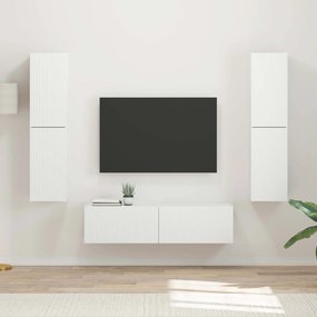 Sestava TV skříněk 6 ks Bílá Kompozitní dřevo 3409123