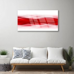Obraz na skle Abstrakce Vlna Umění 125x50 cm