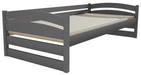 Dětská postel masiv 031 borovice masiv 90 x 200 cm šedá