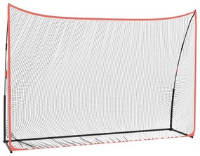 Golfová tréninková síť černá a červená 305x91x213 cm polyester,  93751