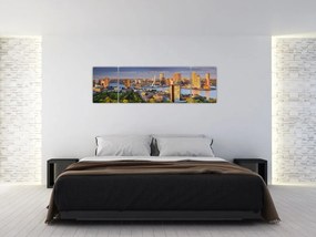 Obraz - Panorama Rotterdamu, Nizozemsko (170x50 cm)