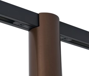 Moderní bodové svítidlo tmavě bronzové pro kolejnicový systém 1fázový GU10 35mm - Slimline Nubee Honey