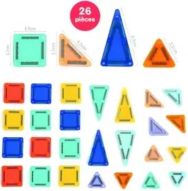 Ludi Magnetická stavebnice mini / Magnetická stavebnice / 26 ks / od 3