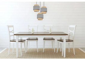 Závěsné svítidlo Boho, 3x jutové/šedé textilní stínítko, o