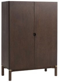 Designová skříňka Takayoshi 130 cm tmavě hnědá