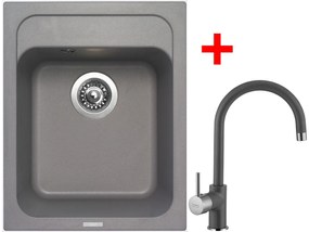 Set Sinks CLASSIC 400 Titanium+VITALIA GR
