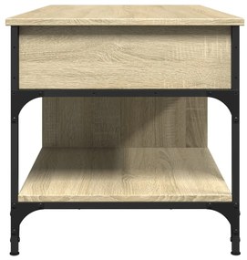 Konferenční stolek dub sonoma 100 x 50 x 50 cm kompozit a kov - Default Title